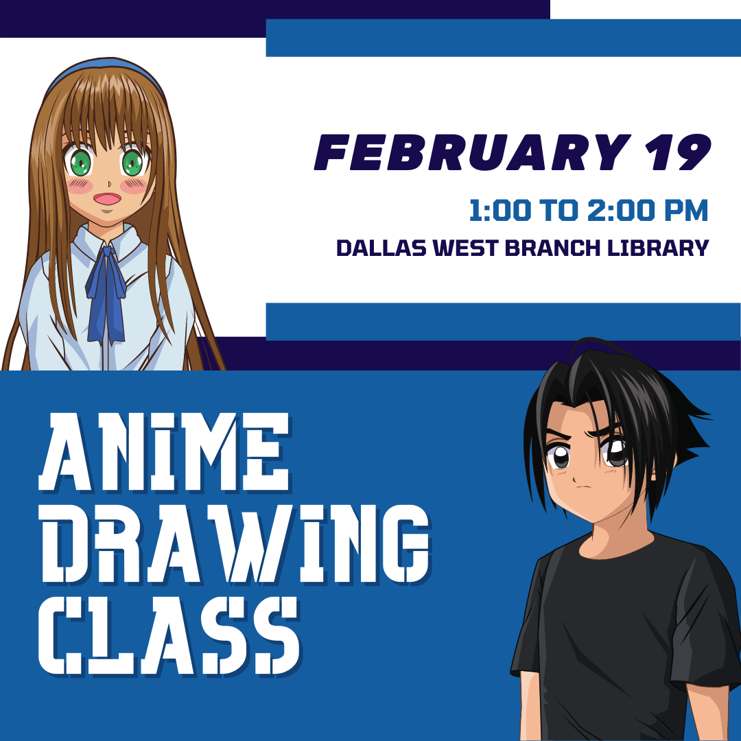 Anime Drawing Class | Dallas Public Library