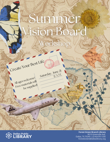 Summer Vision Board Workshop | Dallas Public Library